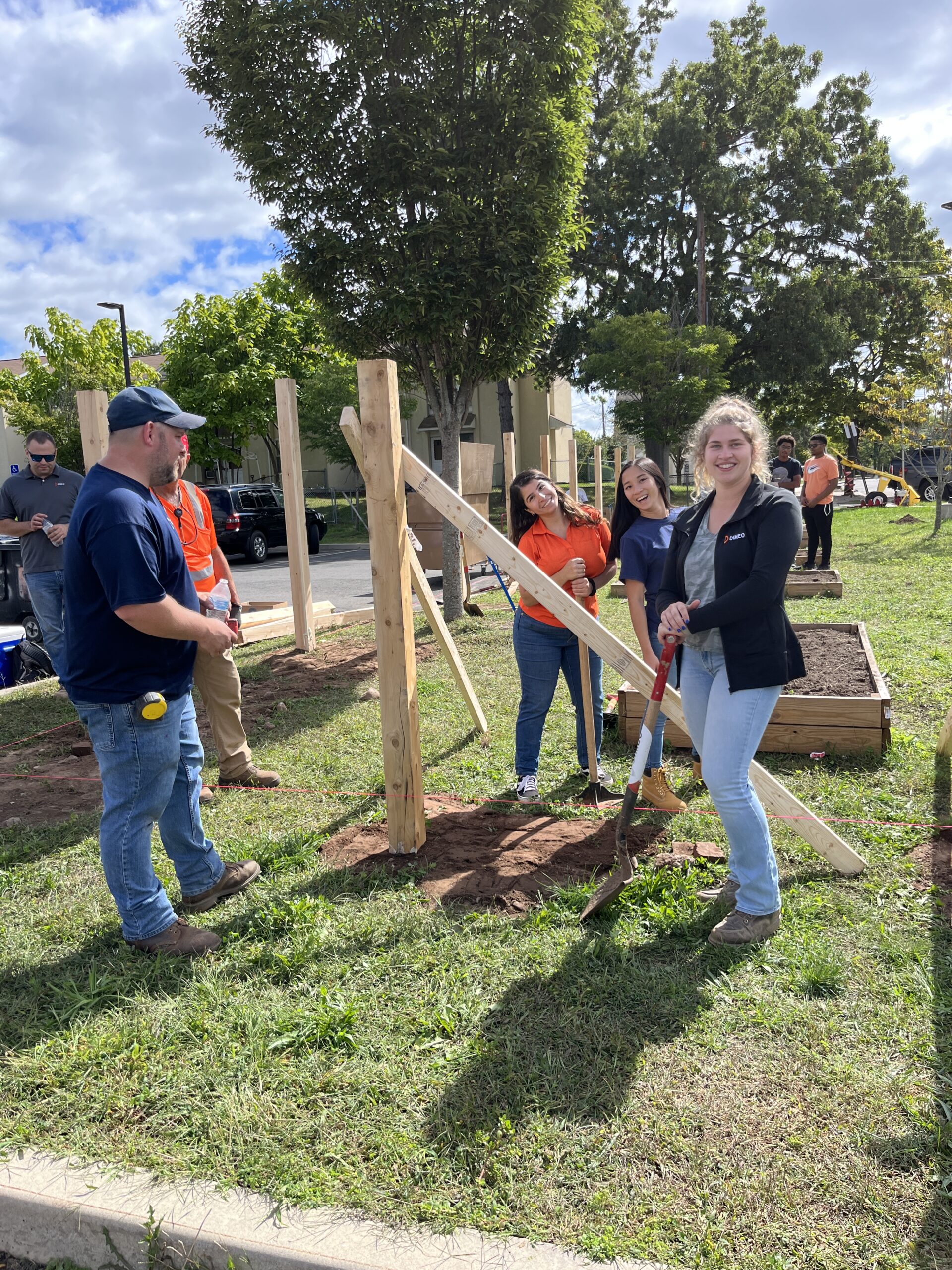 Dimeo Volunteers Install Fence at New Haven Pre-K - Dimeo Construction ...